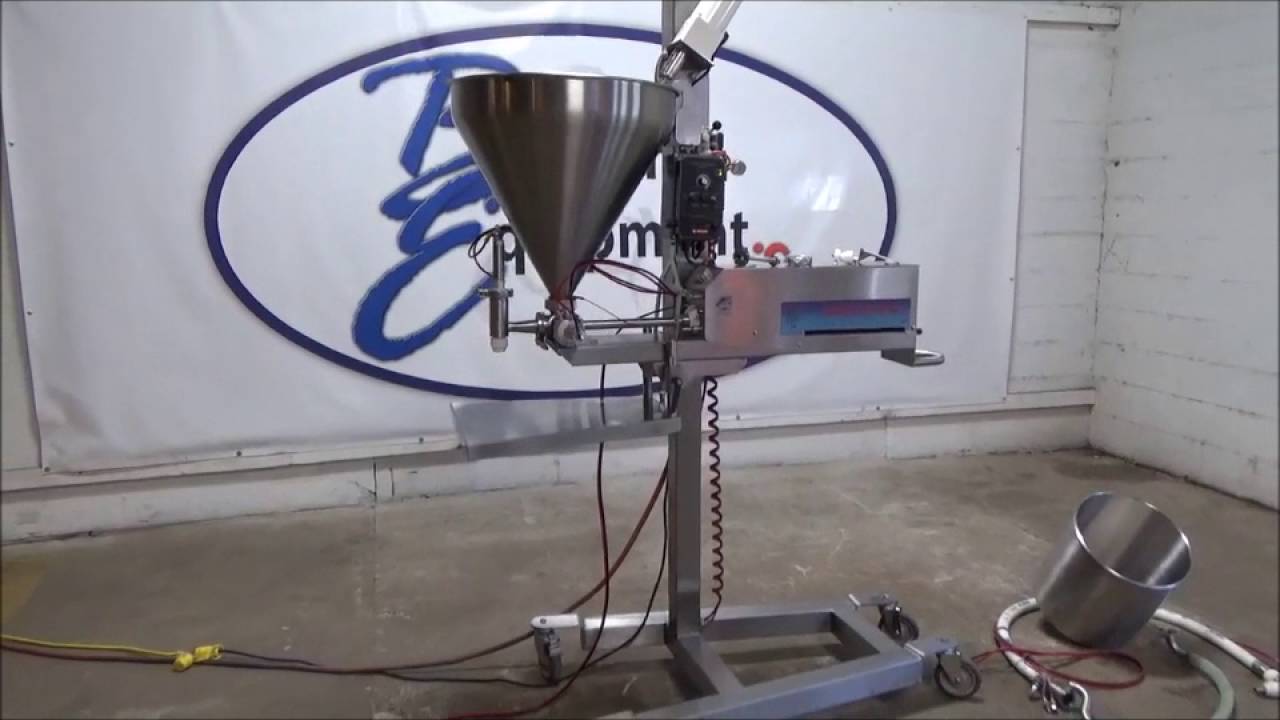 Unifiller Depositor, Model: UNI 1000i, Running with Foot Pedal - YouTube
