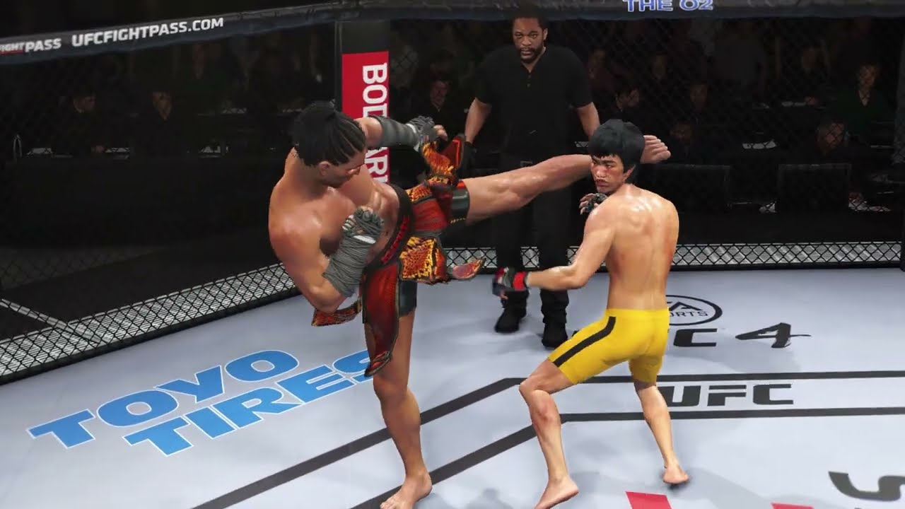 UFC4 Bruce Lee vs Prince Goro EA Sports UFC 4 - Epic Fight - YouTube