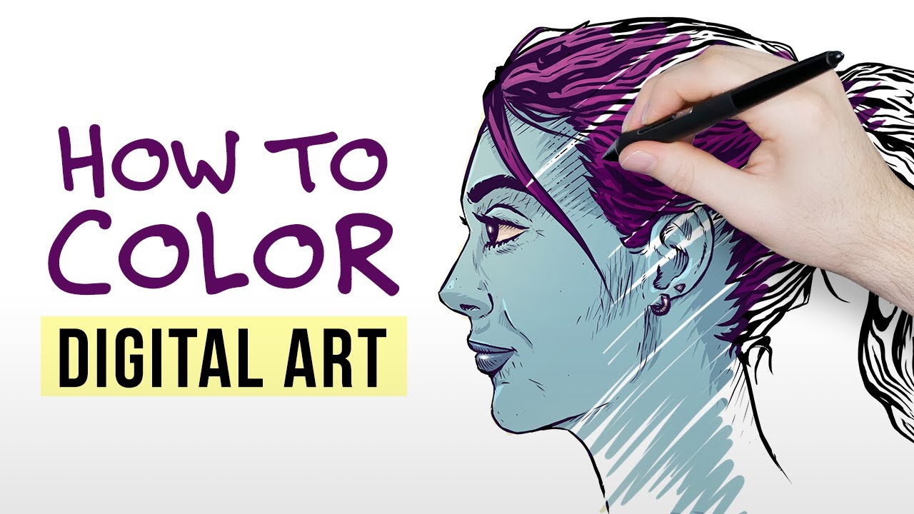 How to Color Digital Art with Corel Painter Essentials 7 - YouTube