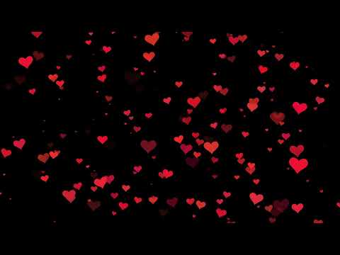 Red Love Heart Particles - Video Overlay - YouTube