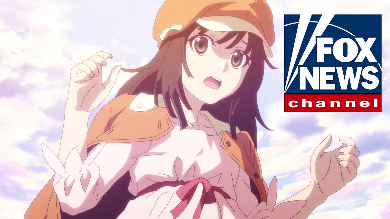 Fox News reposts Luigi fancam with Monogatari OP on live TV - YouTube