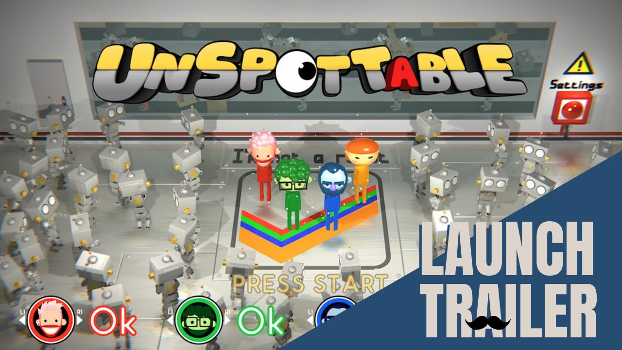 Unspottable Launch Trailer | Nintendo Switch, PS4, Xbox One, PC - YouTube
