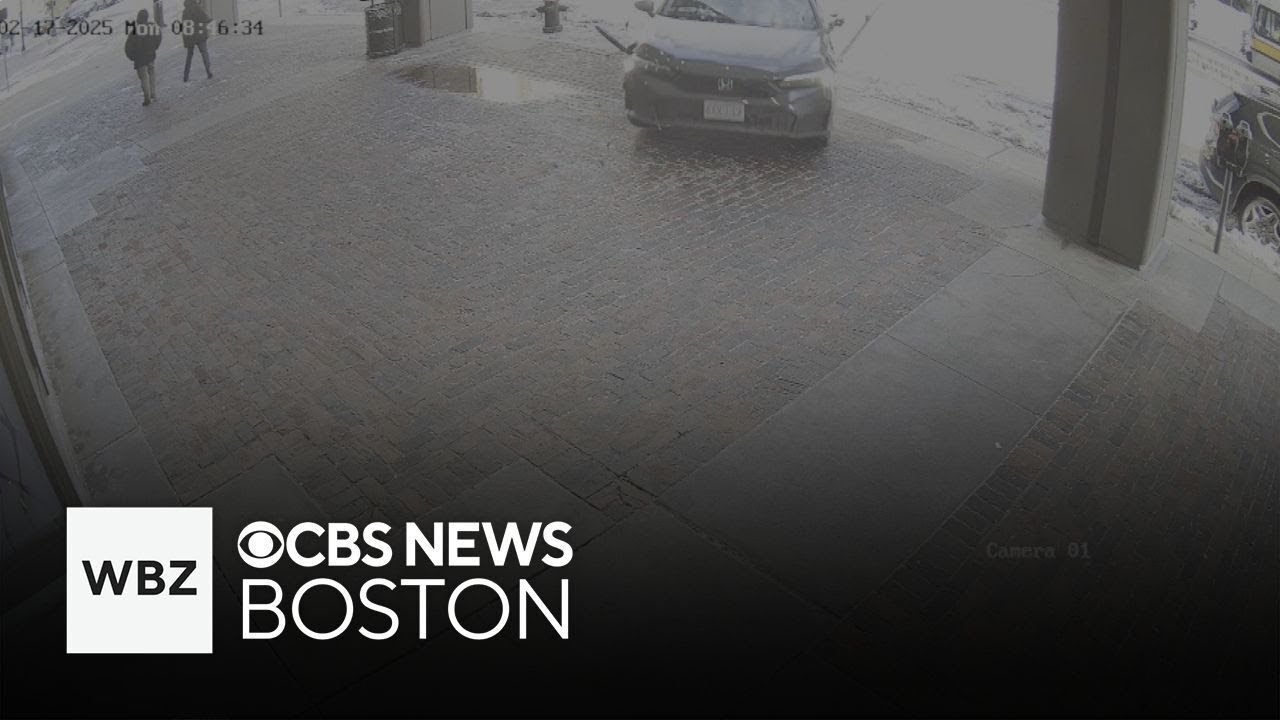 Video shows moment car crashes into building near Government Center in ...