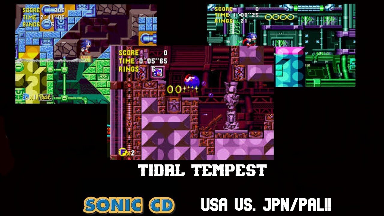 Sonic CD Soundtrack Comparison - Tidal Tempest (US Vs JPN!!) - YouTube