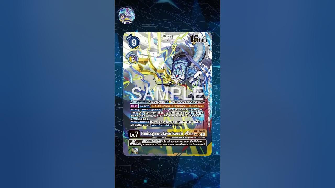 Leak BT20 SP Rarity AA - Fenriloogamon : Takemikazuchi Ace - YouTube