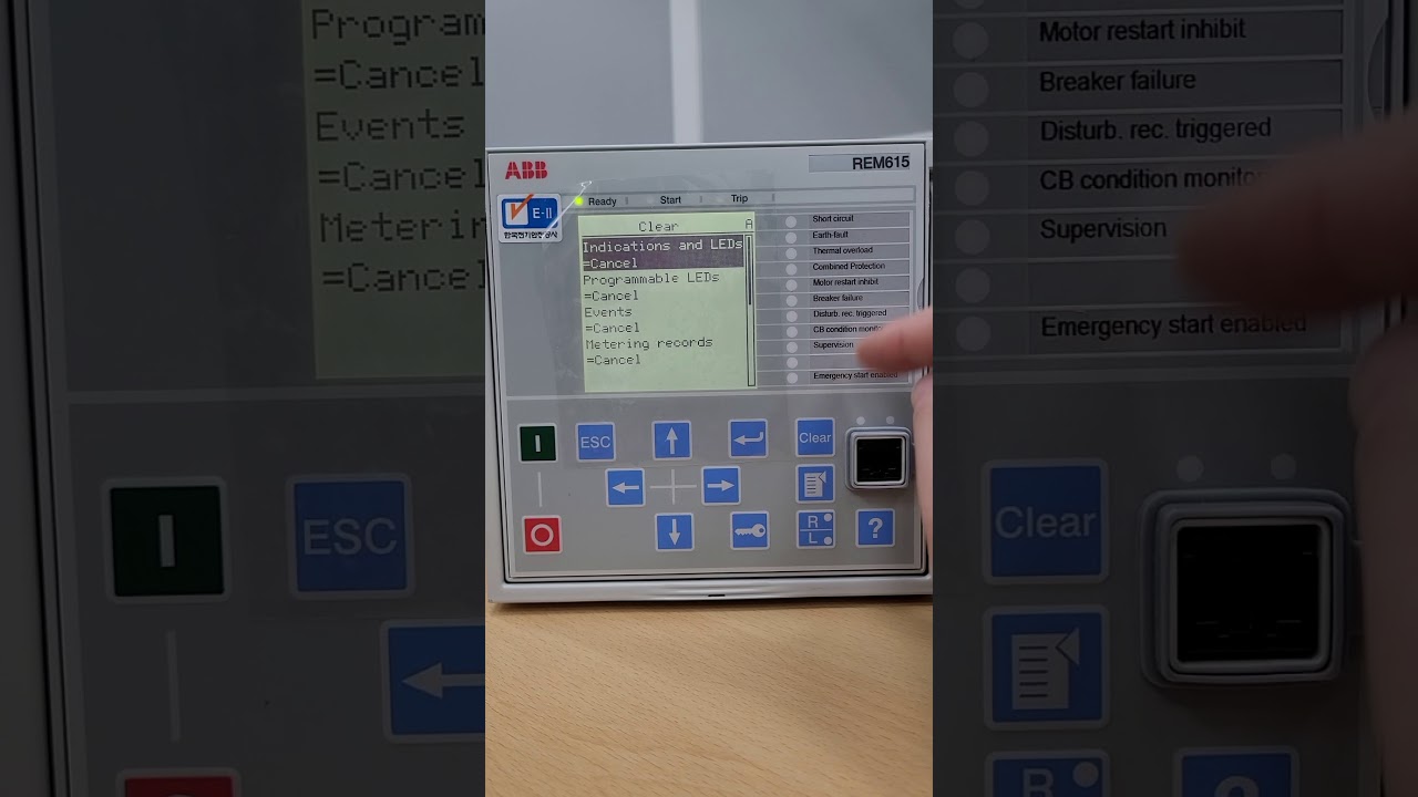 [ABB REx615/620 Series] 07.LED RESET 방법 - YouTube
