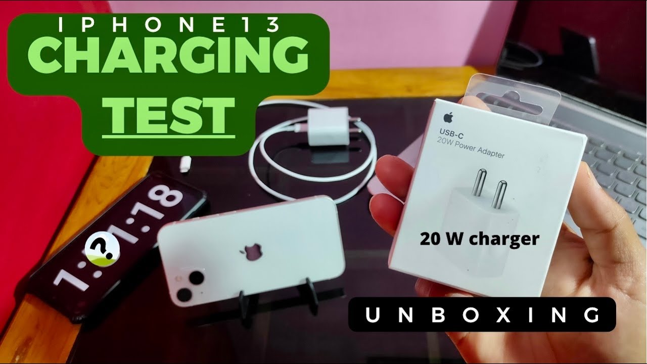 Apple iPhone 13 Charging Test ⚡️|| Apple 20W Power Adapter Unboxing ...