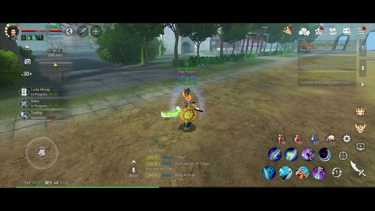 SILKROAD ORIGIN MOBILE : PURE STR SKILL SET - YouTube