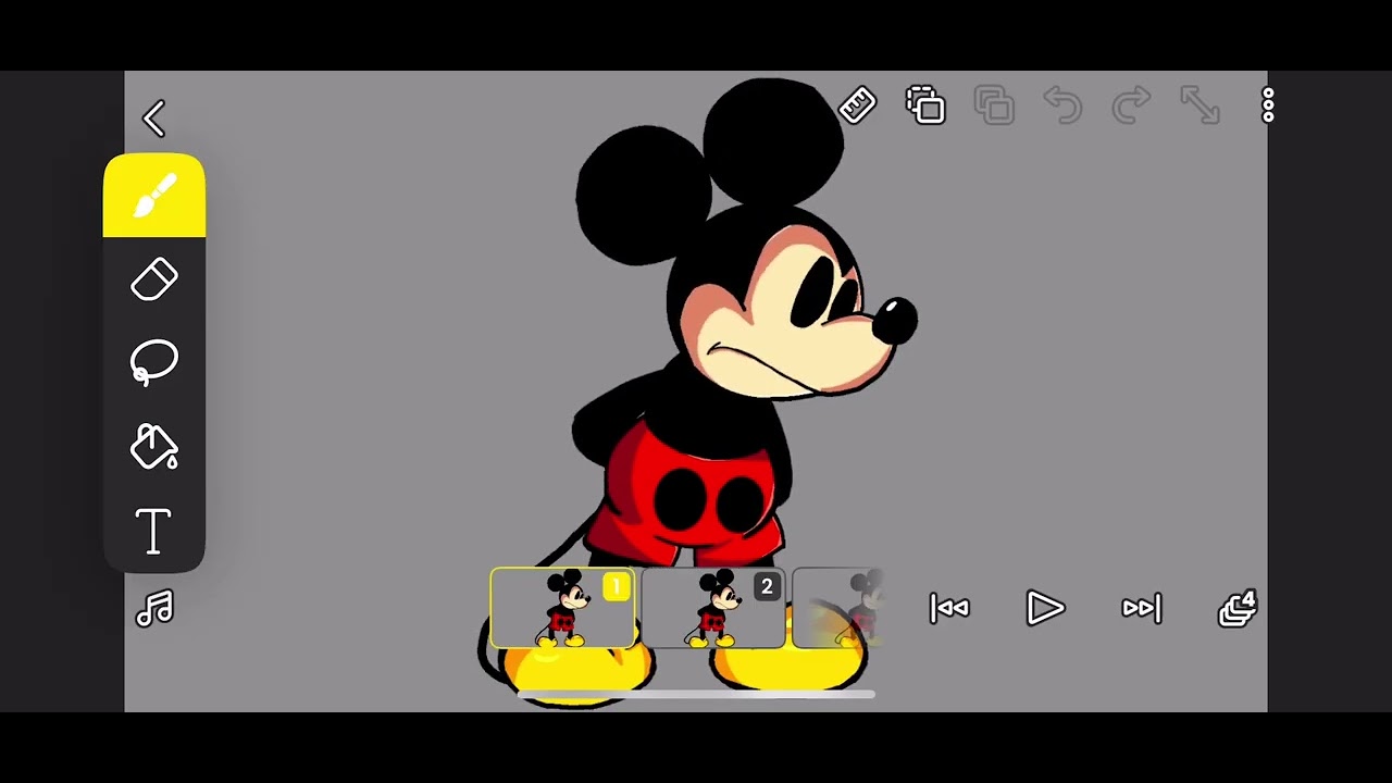 Wednesday Infidelity con Mickey en colores (animación de flipaclip ...