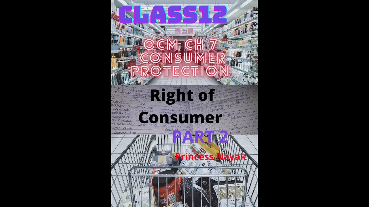 Class 12th OCM Ch 7 Consumer Protection Act : Rights of Consumers Part ...