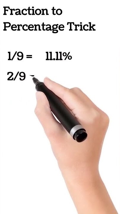 Fraction into Percentage Trick - YouTube
