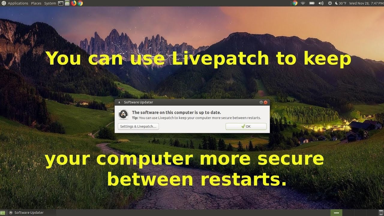 You Can Use Livepatch to Keep Your Computer More Secure Between ...