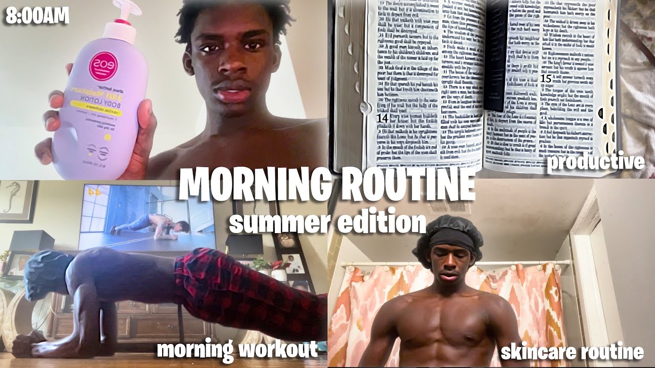 8AM SUMMER MORNING ROUTINE *productive + realistic - YouTube