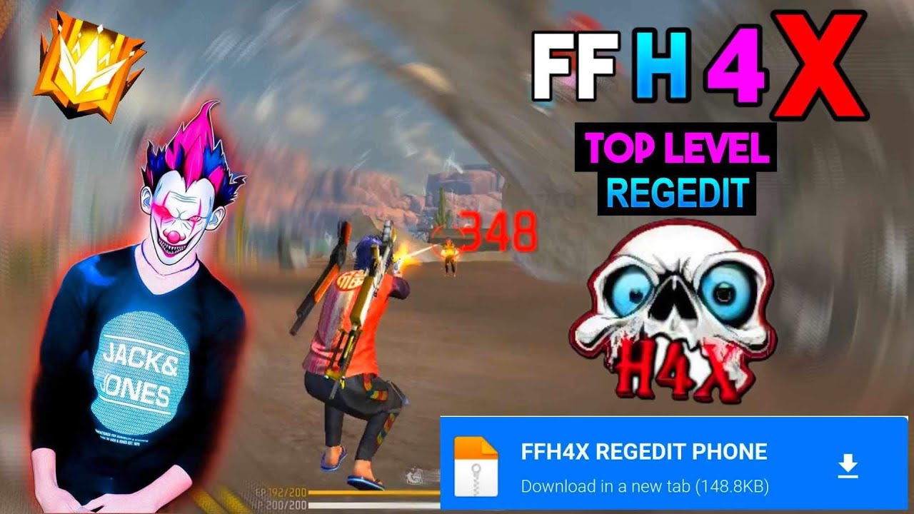 free fire headshot Regedit FFH4X 2023💯New Headshot File Free Fire ...