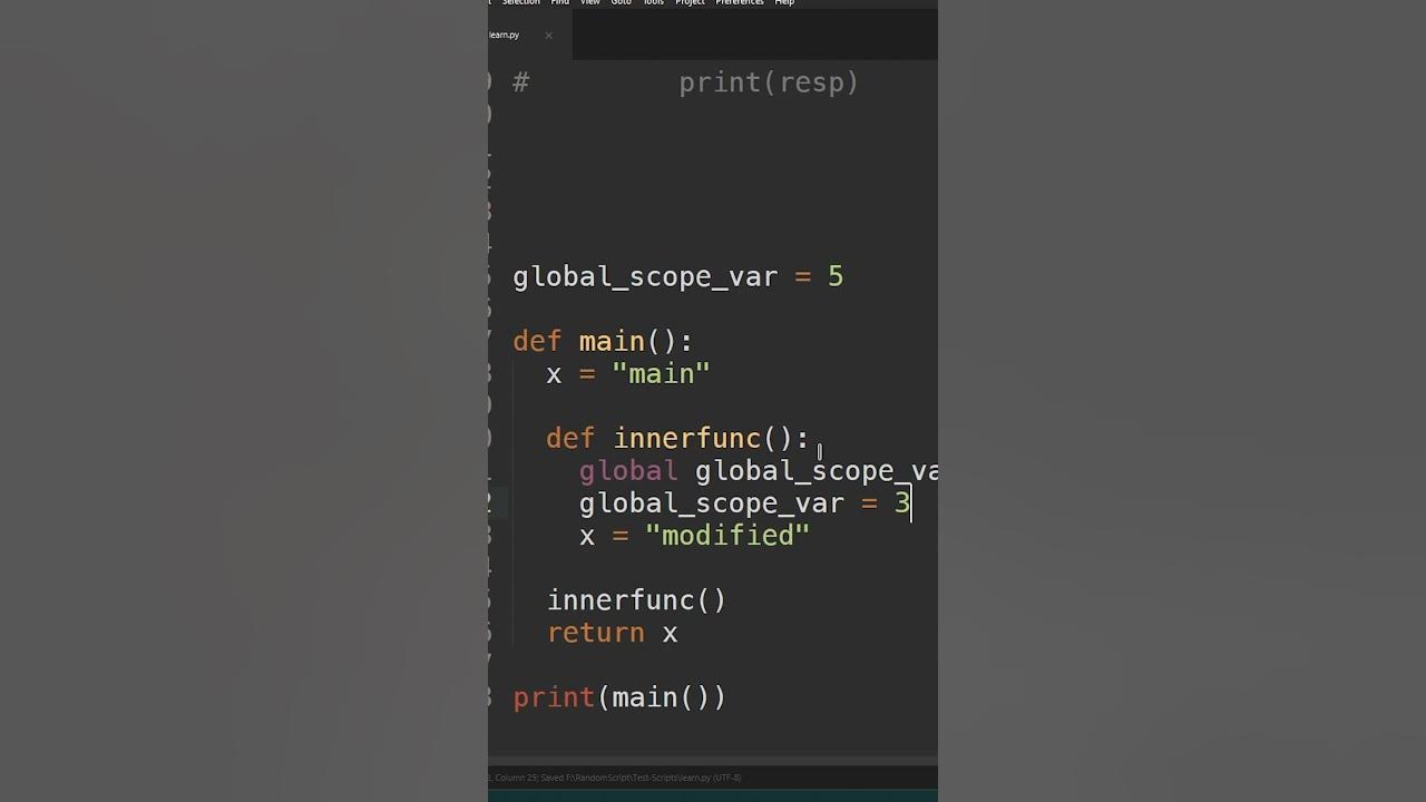 The Nonlocal Keyword In Python Explained Youtube