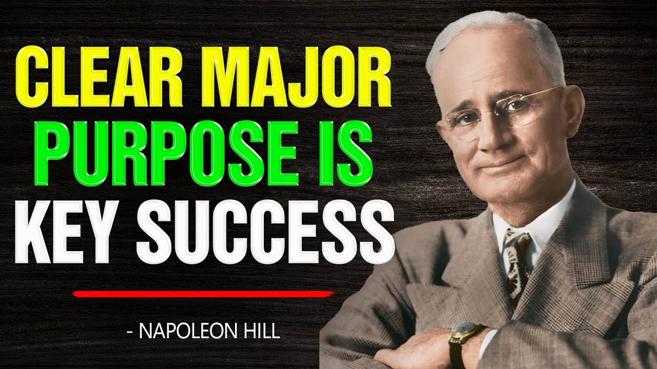 Definite Chief Aim Is Essential Ingredient of Success | Napoleon Hill ...
