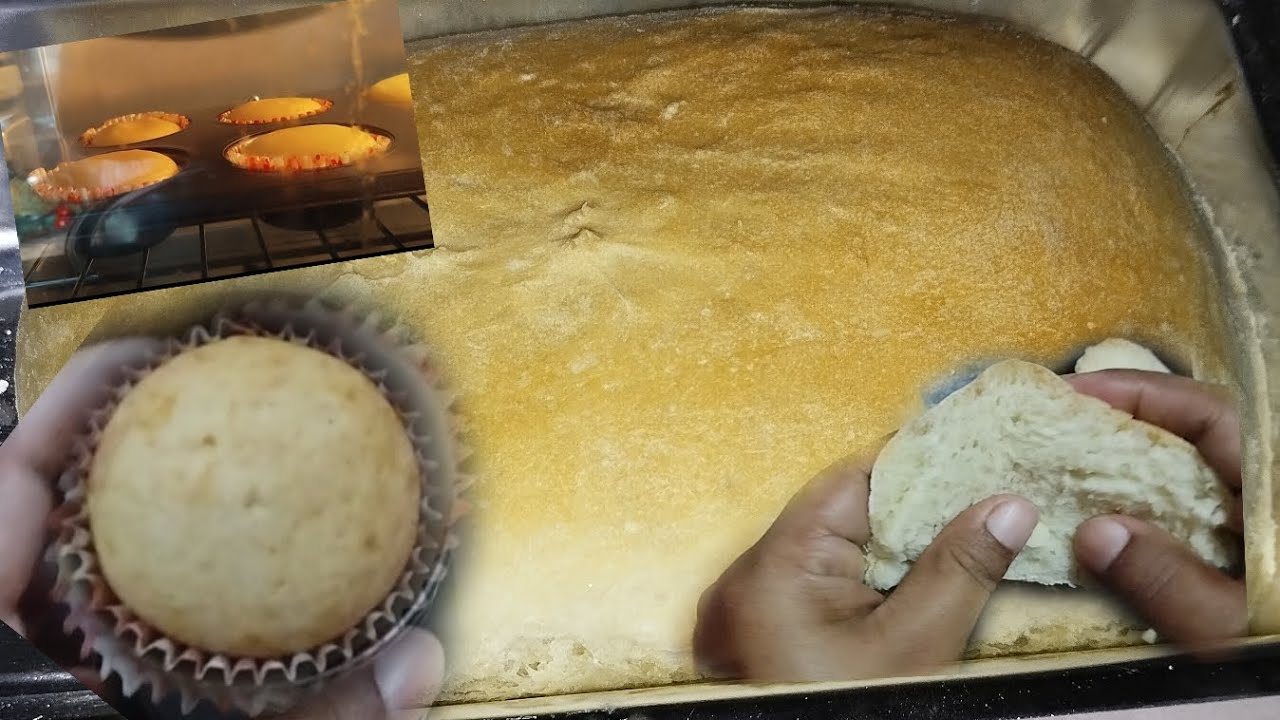 Homemade simple recipes of bread and cupcake|| Fluffy, soft, freshly ...