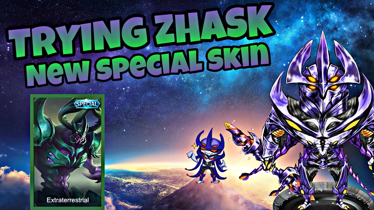 ZHASK EXTRATERRESTRIAL SKIN TRYOUT NEW SKIN IN MOBILE LEGENDS - YouTube