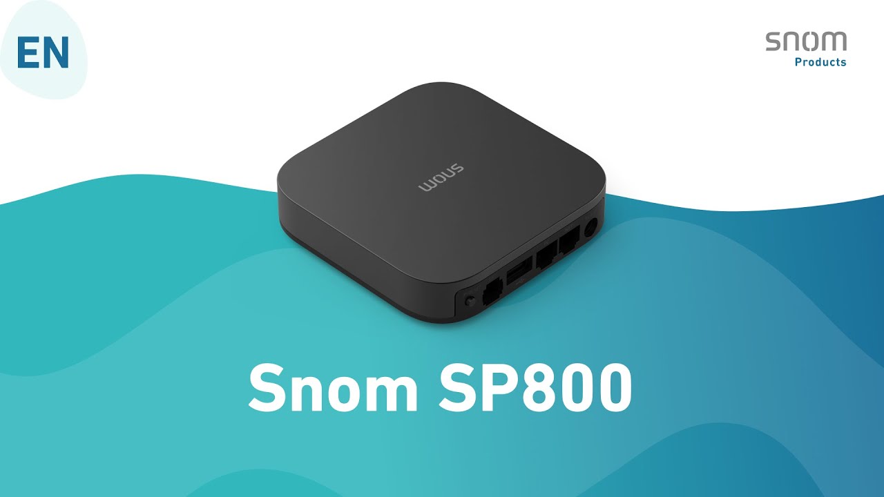 Snom SP800 - Explained - EN - YouTube