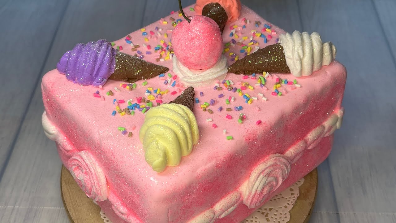 Side Hustle Crafter - DIY Tutorial - Double Layer Faux Cake - Air Dry ...