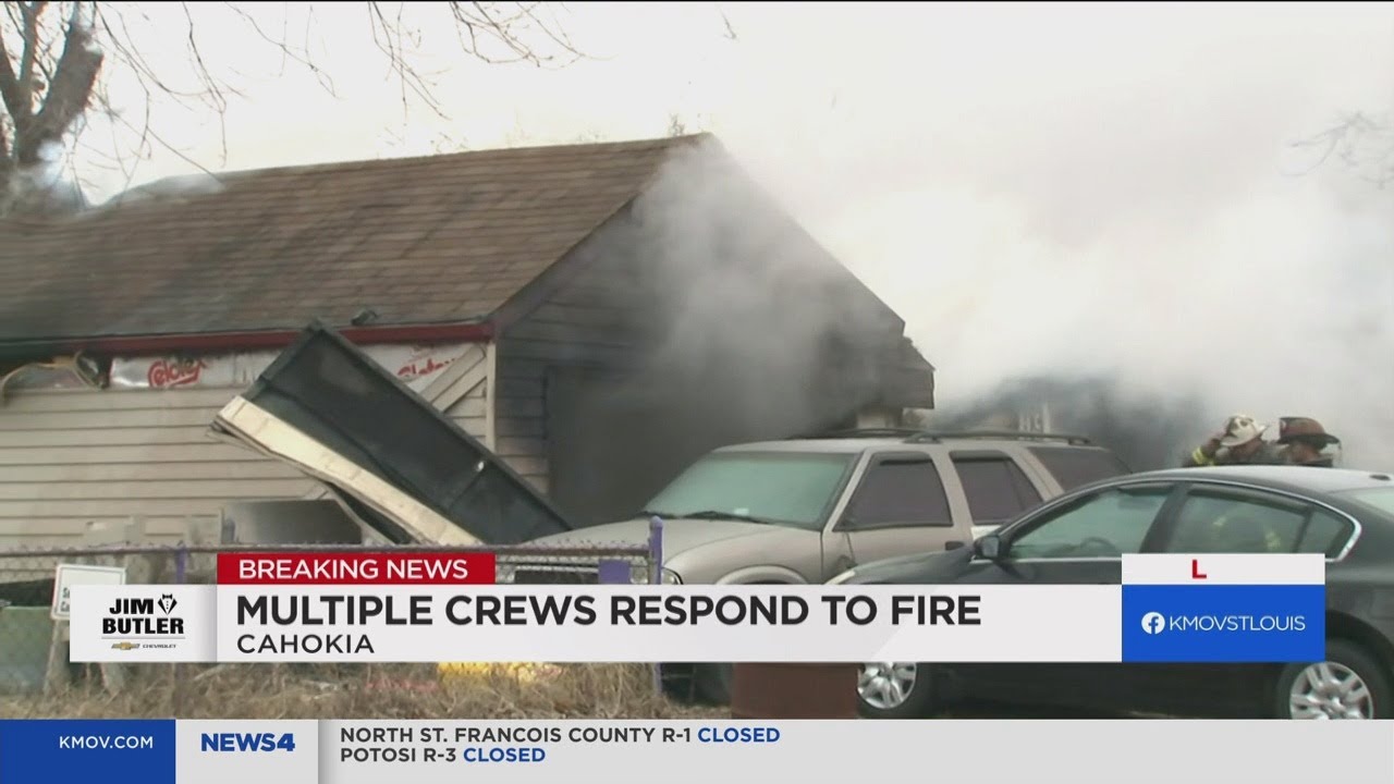 Multiple crews responding to Cahokia fire - YouTube