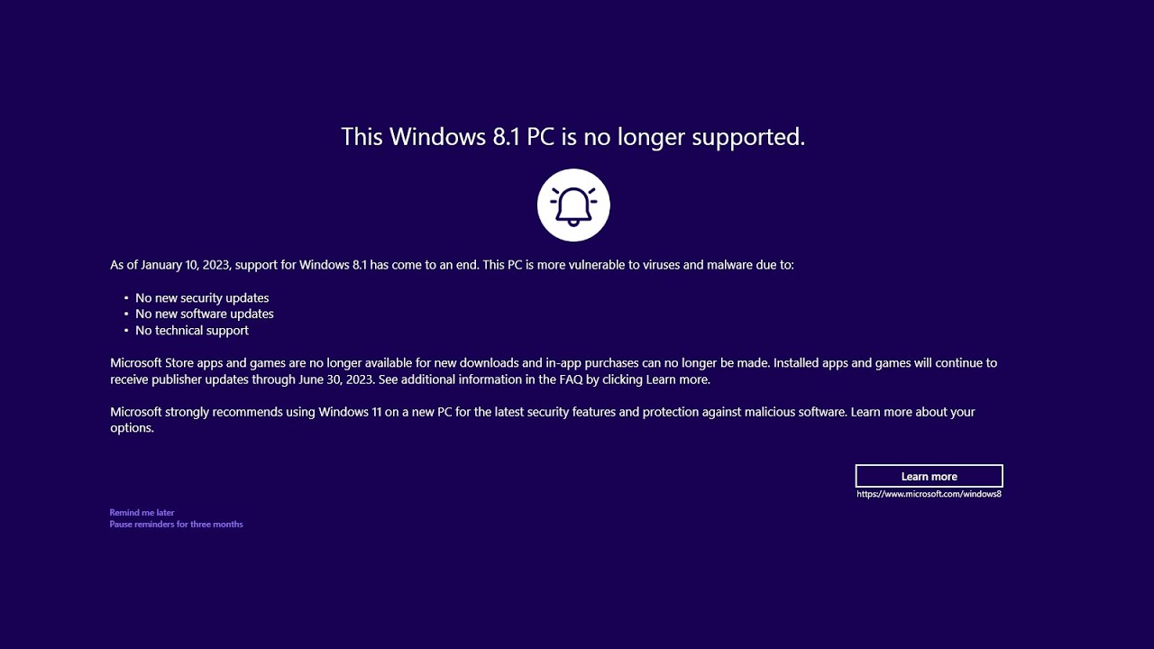 Goodbye Windows 8.1 - YouTube