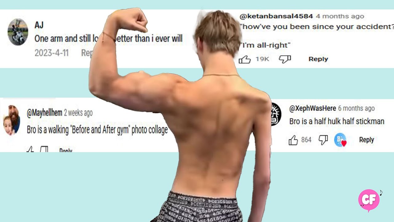 Bro only train one arm (the real life charger) - Comment as a song ...