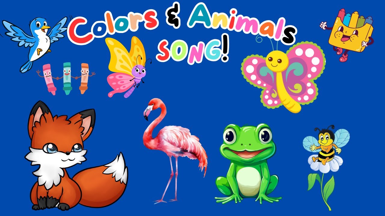 Learn colors with animals| Colors and Animals Song| kids song ...