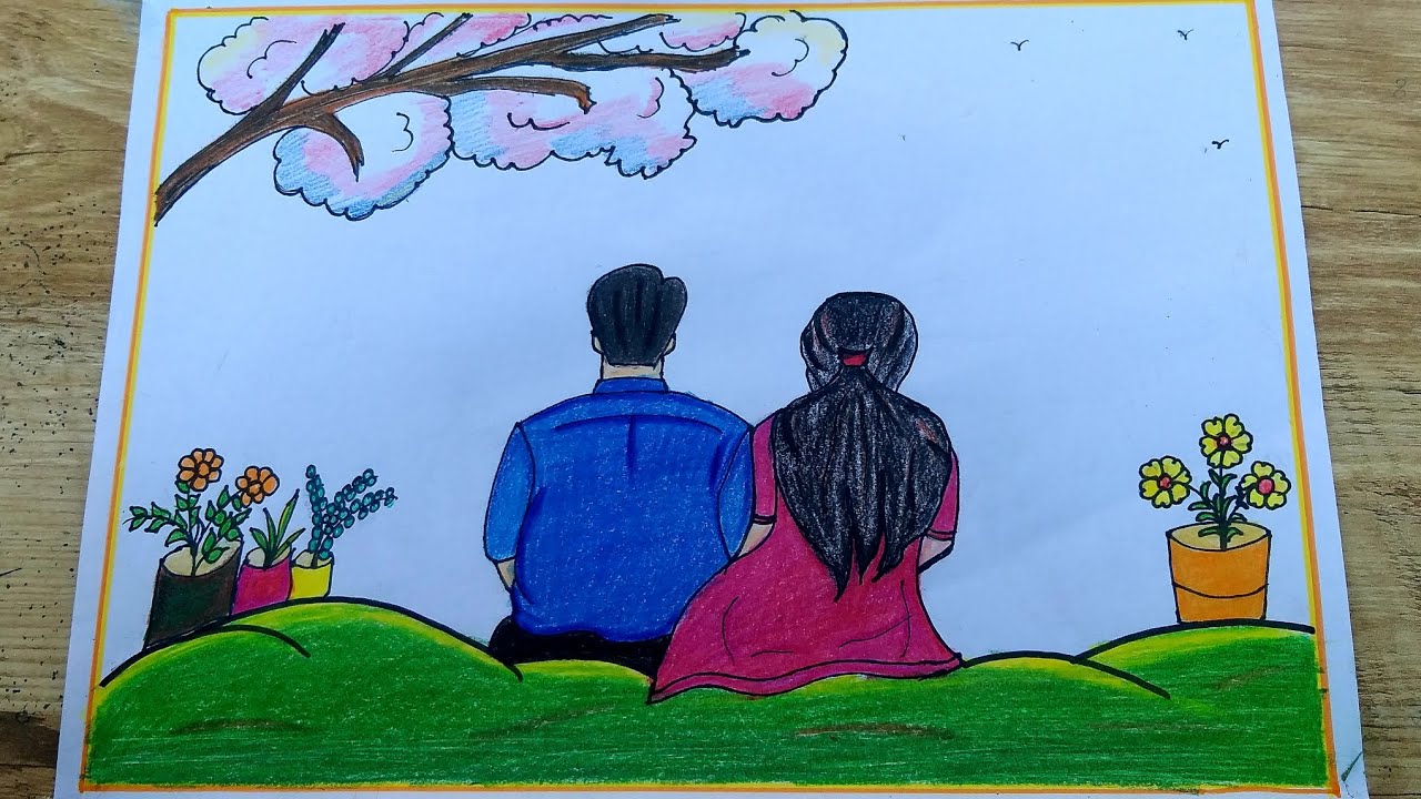 How to draw girl and boy drawing easy|| easy drawing || step by step ...