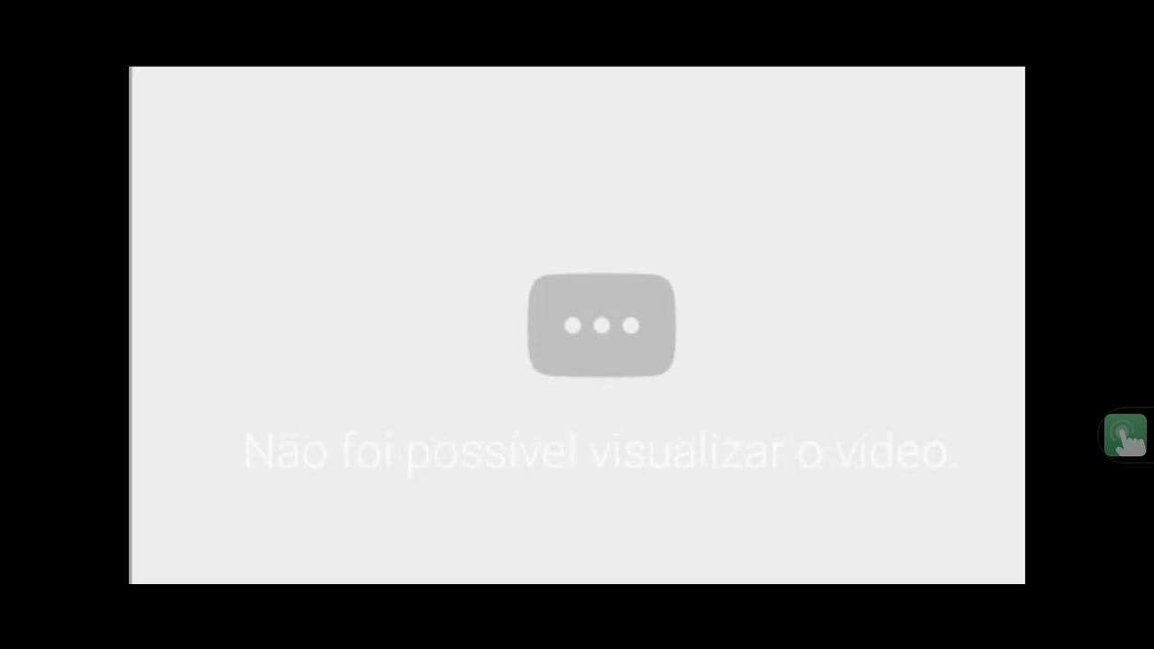 não foi possível visualizar o vídeo - YouTube