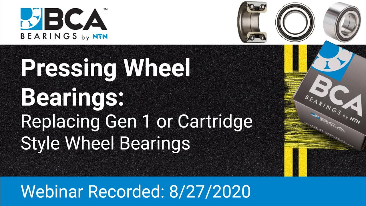 Webinar: Pressing Wheel Bearings: Replacing Gen 1 Wheel Bearings - YouTube
