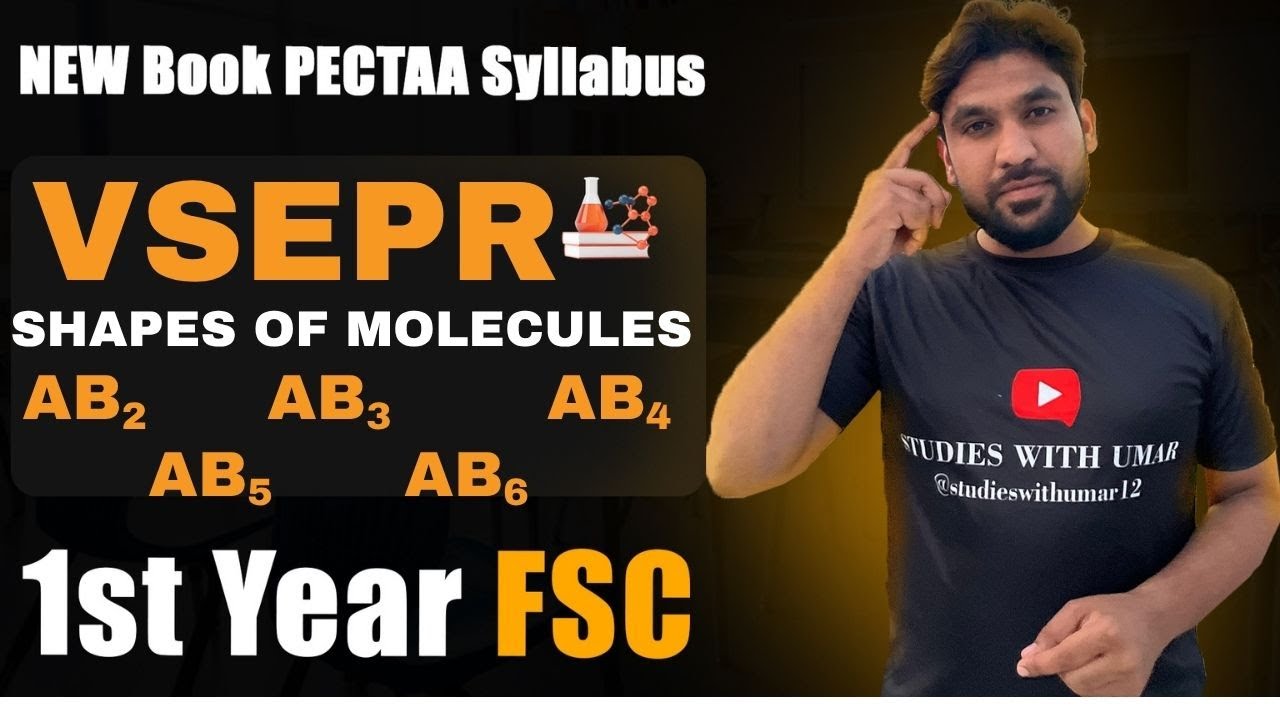 VSEPR Theory | Shapes of Molecules AB2, AB3, AB4, AB5, AB6 |11th PECTAA ...