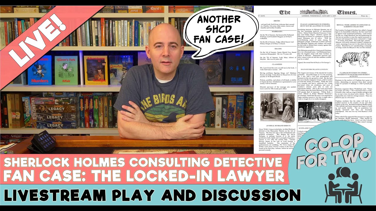 Sherlock Holmes Consulting Detective Fan Case: The Locked-in Lawyer ...