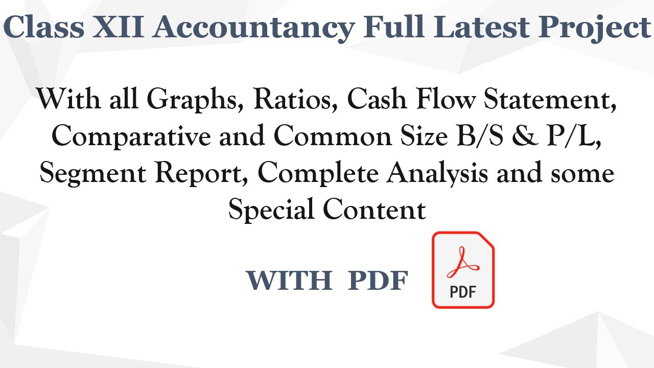 With PDF & Pictures - Class XII Full Accountancy Project (all ratios ...