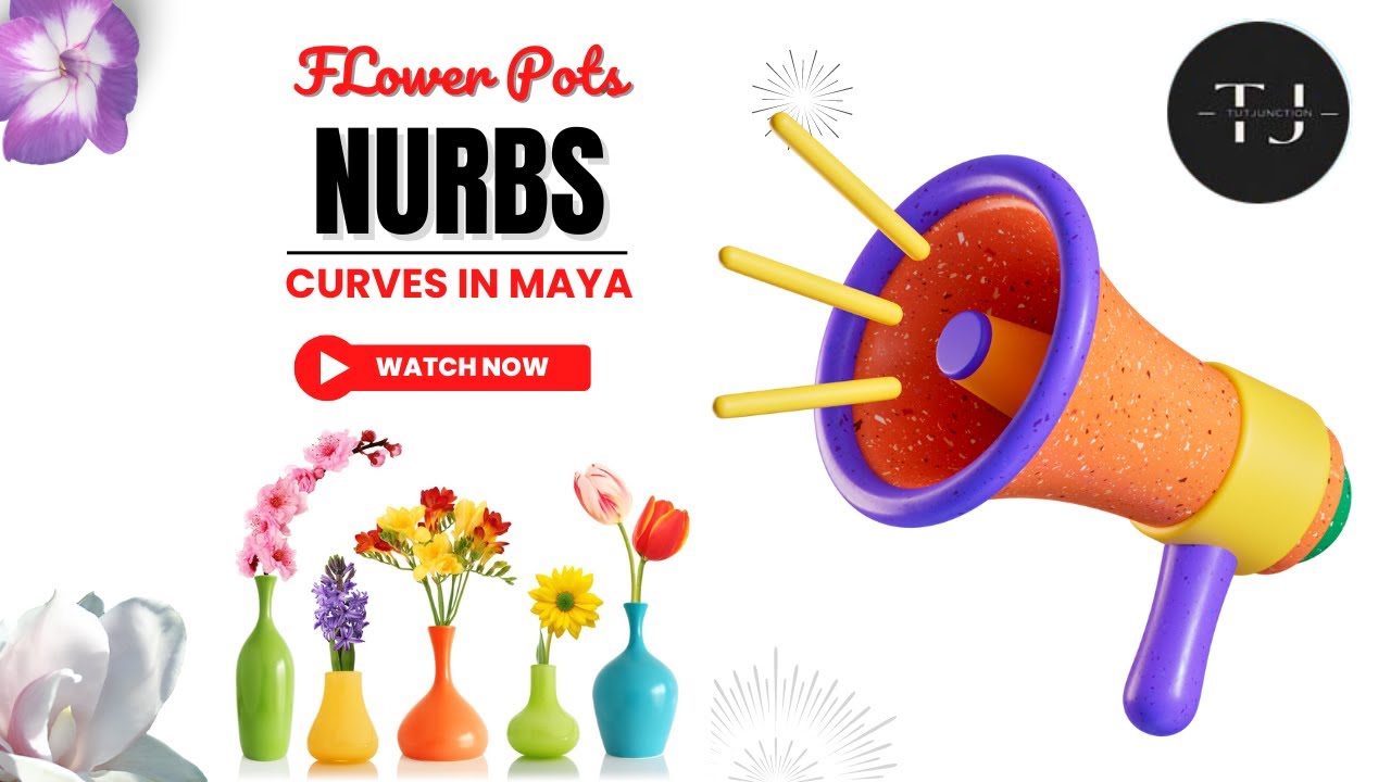 Creating Stunning 3D Flower Pots with NURBS Curves in Maya - YouTube