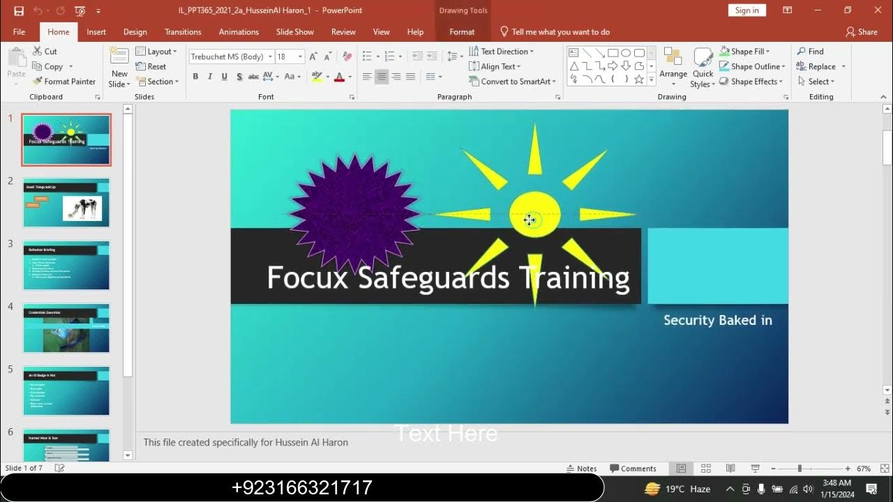 PowerPoint 365/2021 | Module 2: SAM Project 1a Focux Safeguards ...