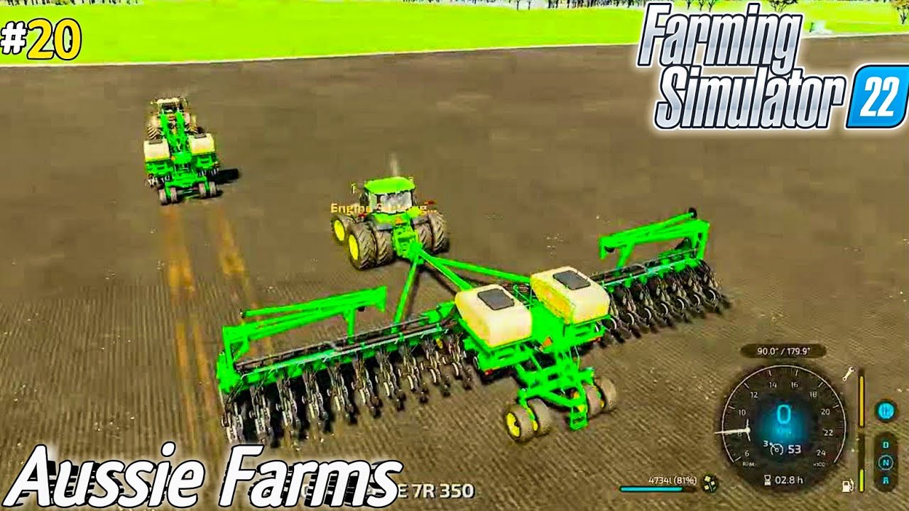 Big Planting Canola | Big Field With 2 Planter | Aussie Farms 22 | FS22 ...