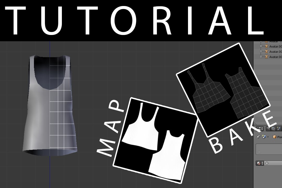 Como criar MAP & BAKE | Blender | Second Life - Tutorial - YouTube