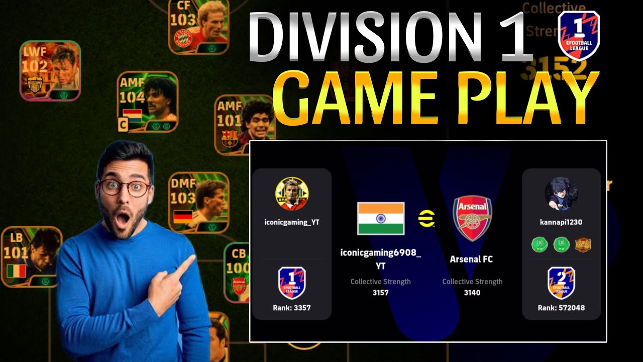 efootball 2025 Division 1 Vs Division 2 best 🔥 road to 1 rank | # ...