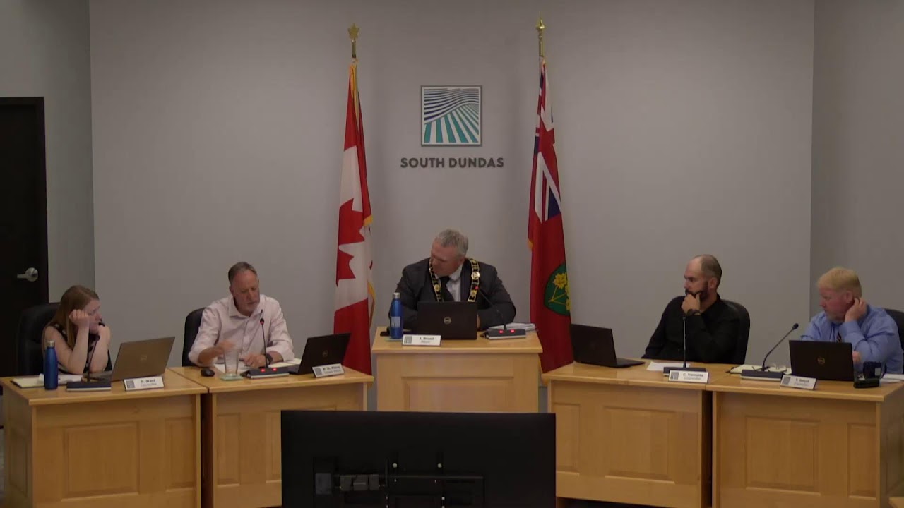 May 28, 2025 - South Dundas Council Meeting - YouTube