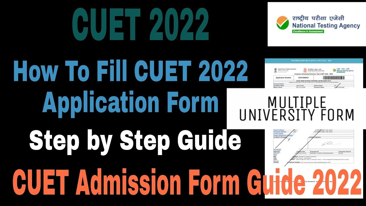 How to Fill Registration Form of CUET/CUCET 2022 step by step procedure ...