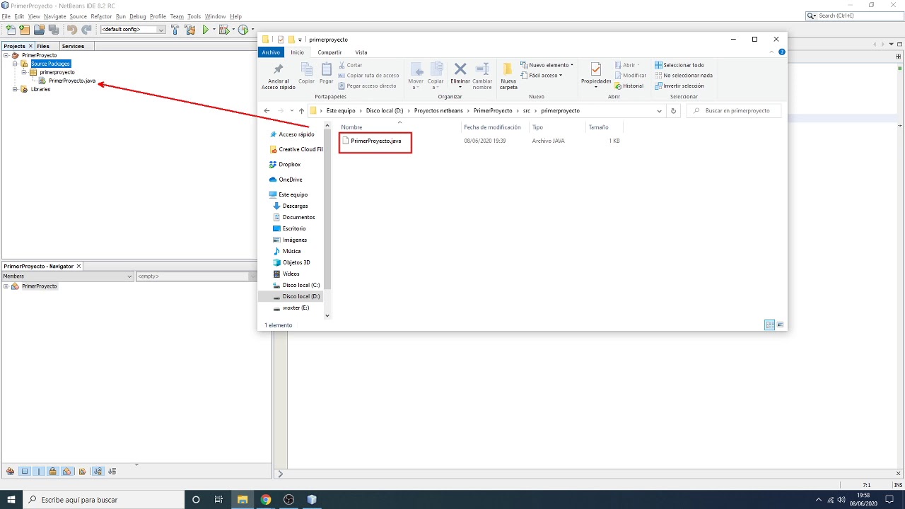️ Java desde cero - ¿Qué genera un proyecto de netbeans 8.2? 👈🏼 # ...