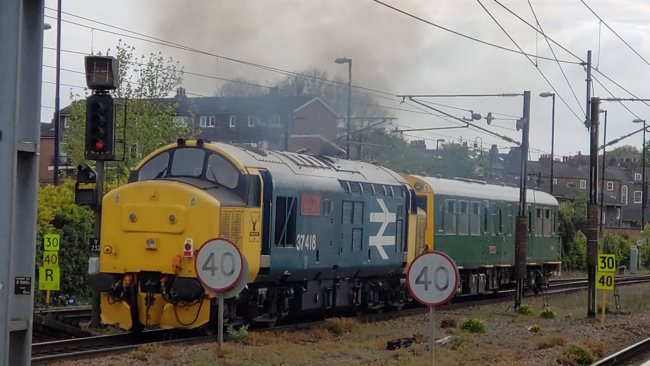 37418 And 975025 'Caroline' With The LORAM Inspection Train Around York ...