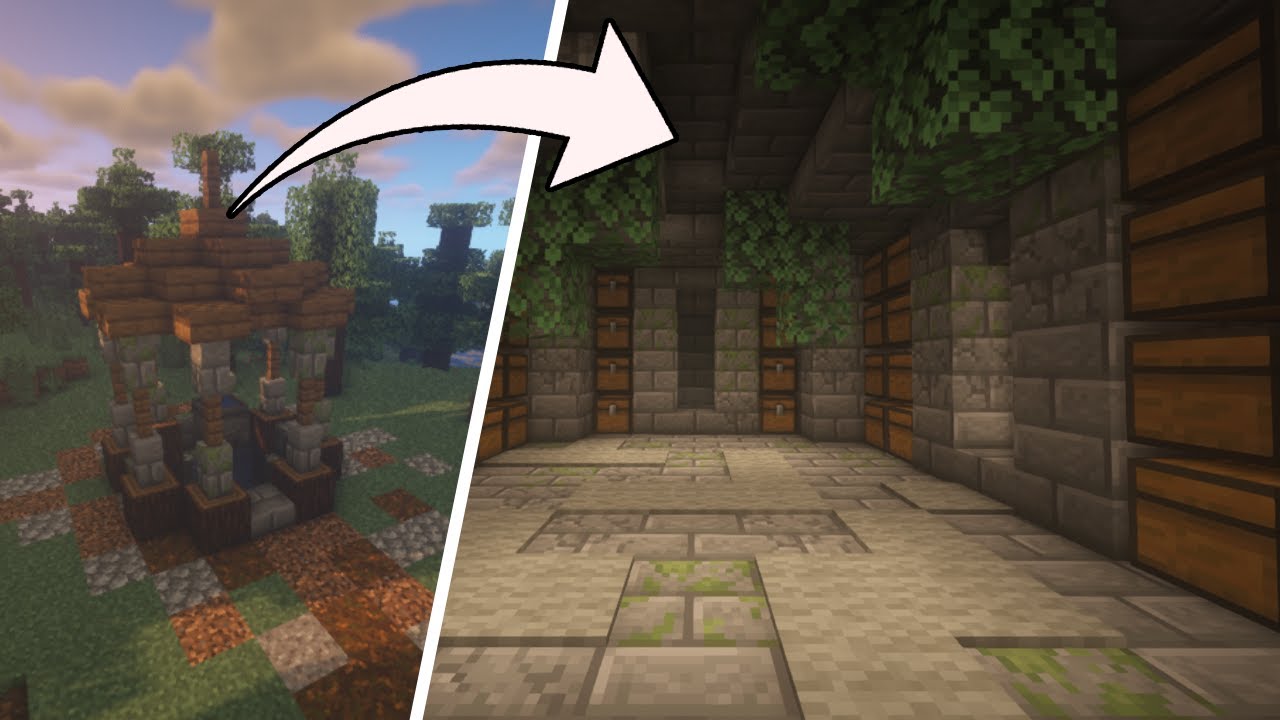 SECRET UNDERGROUND STORAGE ROOM | MINECRAFT TUTORIAL - YouTube