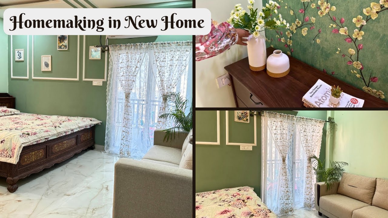 Homemaking in New Home | Bedroom Decor | Productive Day in my life ...