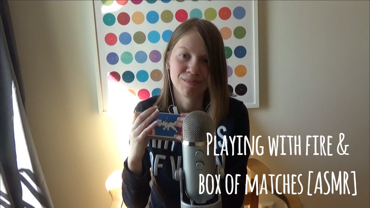 [ASMR] Playing with Matches - "Shorty" ASMR (Crackling, Striking ...