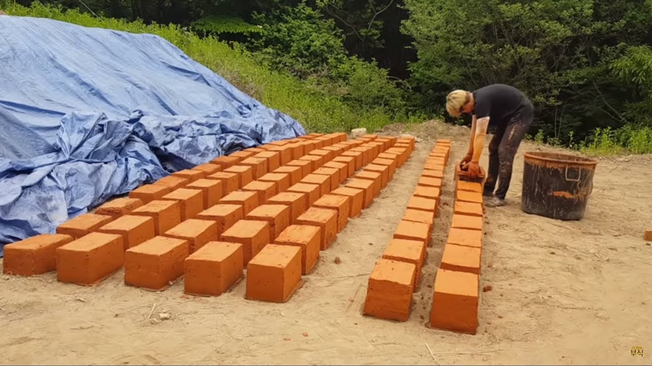 #2 황토벽돌 집 짓기 : 벽돌 만들기 [the yellow soil brick house construction : brick ...