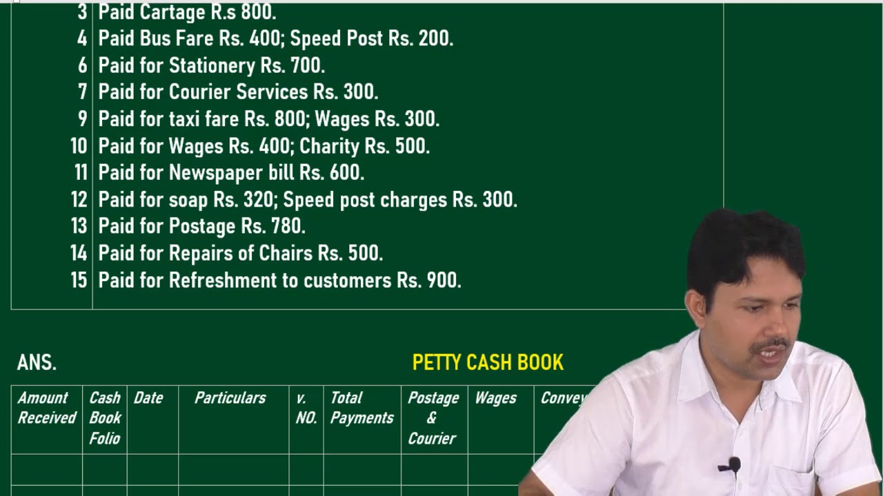 CASH BOOK LECTURE -1 BY CA MUNISH KUMAR - YouTube