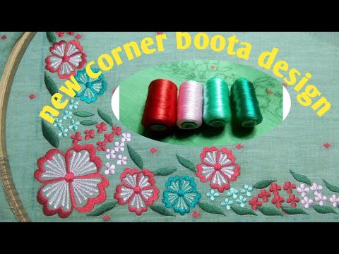 new corner boota design 2023. A1 embroidery design59 - YouTube