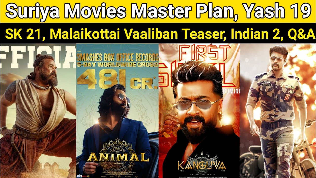 Suriya Movies Master Plan | SK 21, Yash 19 Heroine, Animal Collection, Dhruva Natchathiram - YouTube